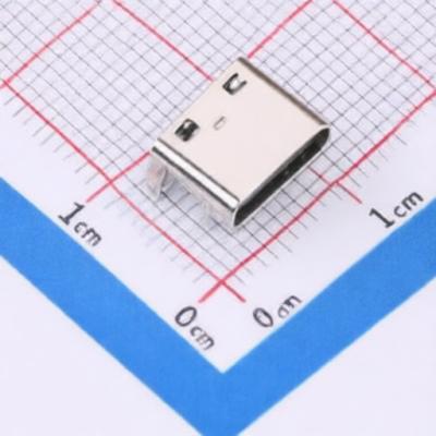 China Hong Cheng HC TYPE C 16P G031B Type C Female Connector Featuring Copper Base and Nickel Plated Shell for sale