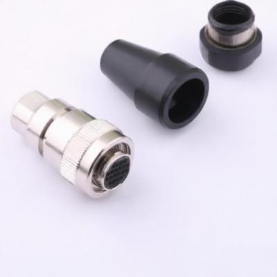 China Panel Mount Miniature Circular Connector HRS HR22-12TPD-20SC 73 with Brass and Zinc Alloy Materials for sale