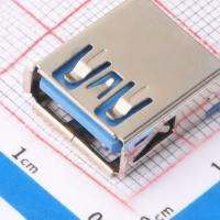 China Hong Cheng HC USB3 0 L150 WJ 152 USB Connector Featuring Blue LCP Base And Nickel Plated Iron Housing for sale
