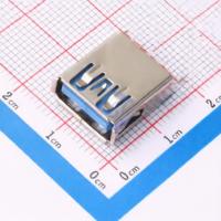 China USB connector featuring LCP base and gold plated copper contacts Hong Cheng HC USB3 0 L150 ZJ design for sale