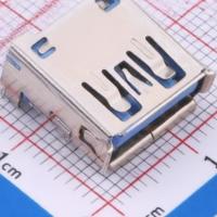 China USB Socket with Copper Gold Plated Contact LCP Base and Nickel Plated Shell Hong Cheng HC USB3 0 L142 ZJ for sale