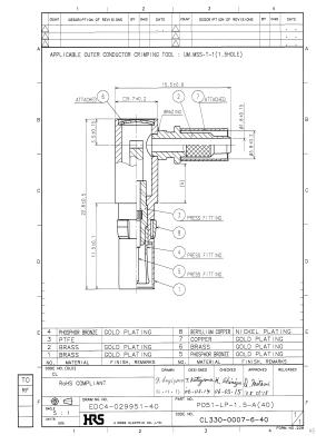 China HRS PO51-LP-1.5-A 40 connector designed for secure electrical connections in industrial applications for sale