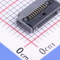 China Durable FPC FFC ZIF Connector HRS FH52-10S-0.5SH with Copper Alloy Contacts and Brass Metal Fittings for sale