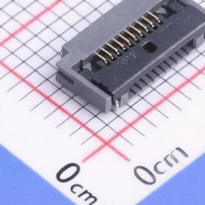 China Durable FPC FFC ZIF Connector HRS FH52-10S-0.5SH with Copper Alloy Contacts and Brass Metal Fittings for sale