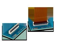 China vertical connection type FPC FFC connector HRS TF38-22S-0.5SV 830 with 05mm pitch and double sided lead for sale