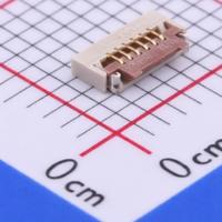 China HRS FH19C-6S-0.5SH 10 FPC FFC connector 0.5mm pitch 0.9mm height with phosphor bronze metal fittings for sale