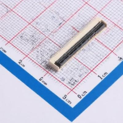 China Double sided lead vertical FPC FFC connector 0.5mm pitch HRS TF38-50S-0.5SV830 with high retention force for sale