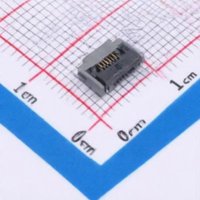 China Durable 0.5mm pitch FPC FFC connector with front flip actuator and bottom contact HRS FH52K-6S-0.5SH for sale