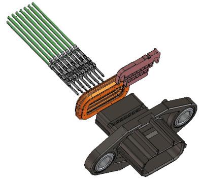 China Automotive interface connector HRS ZE064W-14DS-HU/R B with double-layer spring and 3-point contact design for sale