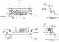 China Combo D PCB Connector ITT CANNON DD-60-20BA Featuring Coaxial Contacts and 90 Degree Mounting Style for sale
