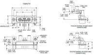 China Combo D PCB Connector ITT CANNON DD-60-20BA Featuring Coaxial Contacts and 90 Degree Mounting Style for sale