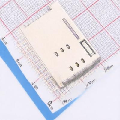China 2.20H Push Push SIM Card Connector Featuring Card Detect Switches JBL JBL 102031022 Model SM002 000 for sale