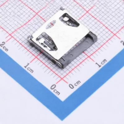 China Micro SD Card Slide Shell Lock Open Mechanism Featuring Flip Cover and 1.9mm Pitch JBL JBL 102151482 for sale