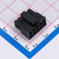China 10 Circuit Connector Durable Black PA66 UL94 V0 JIDC 961-1012-074 5A Current Rating 250V Voltage Rating for sale