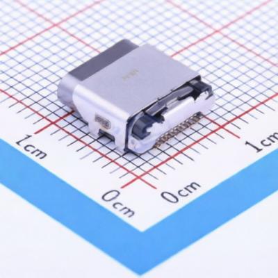 China USB Type C Connector JAE Electronics DX07S024XJ1R1100 with Stainless Steel Bracket and Halogen Free Components for sale