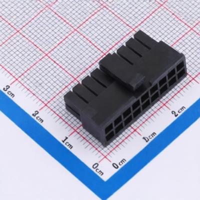China electrical connector JIDC 961-1812-074 made from black PA66 UL94 V0 material for robust applications for sale