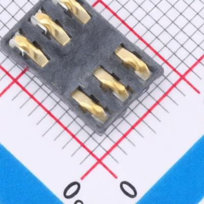 China JBL JBL102030012 Sim Block Connector with Copper Alloy Terminals and SMT Compatibility Rated 30V 05A for sale