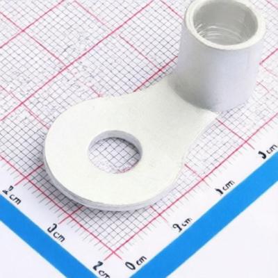 China Circular Bare Terminal 90 Degree Copper Electrical Connector JIDC RNB38-8L-90D Stud Size Customizable for sale