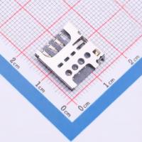 China Secure Micro SIM Card Connector with copper alloy terminals and stainless steel shell JBL JBL 102312892 for sale