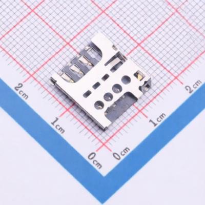 China Secure Micro SIM Card Connector with copper alloy terminals and stainless steel shell JBL JBL 102312892 for sale