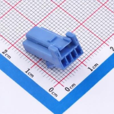 China 2.0mm Pitch 04PIN Female Housing Connector JIDC 951-0419-001 PBT UL94 V0 Blue Color for sale