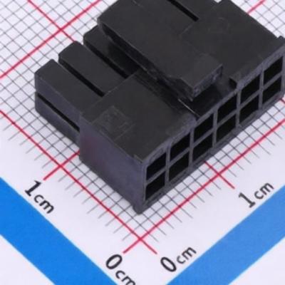 China Electrical Connector JIDC 961-1212-074 Featuring PA66 UL94 V0 Material 5A Current 250V Voltage Black for sale