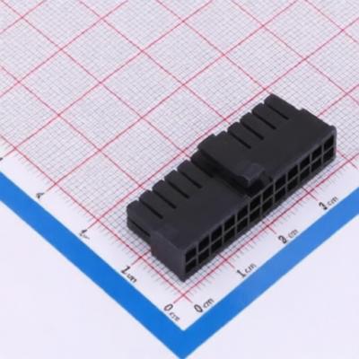 China black PA66 UL94 V0 material electronic component JIDC 961-2412-074 for stable electrical connections for sale