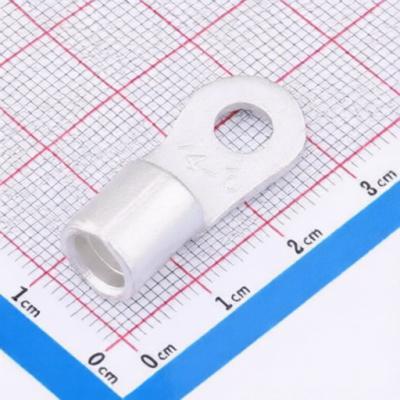 China Copper non insulated ring terminals with 90 degree angle wire section 2.5 to 6mm JIDC RNB14-5 series for sale