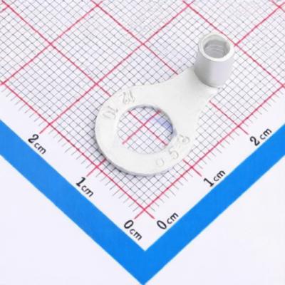 China Copper Electrical Ring Terminal JIDC RNB5.5-8-90D 90 Degree Angled Non Insulated Connector for Wire Sizes 2.5 to 6mm for sale