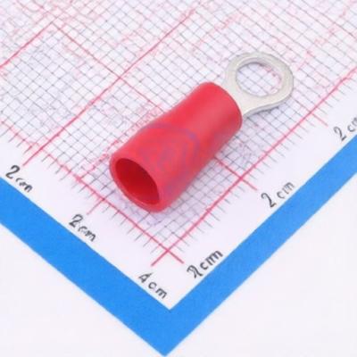 China PVC insulated ring terminal JIDC RV1.25-4S copper terminal for electrical wire connections for sale