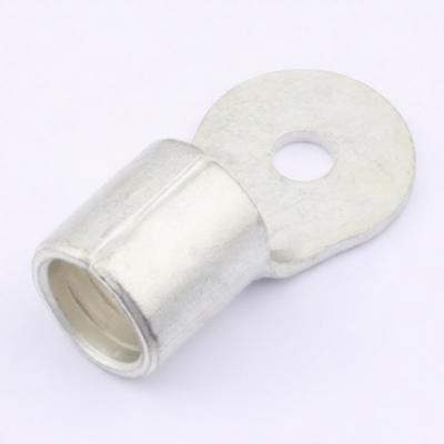China Circular Bare Terminal 90 Degree Copper Electrical Connector JIDC RNB150-10 for Electrical Connections for sale