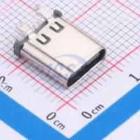 China TYPE-C3.1 Female Connector Vertical Mounting 14 Pins Stainless Steel Shell Jing Extension of the Electronic Co 918-418K2022Y40036 for sale