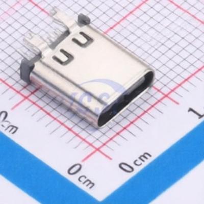 China TYPE-C3.1 Female Connector Vertical Mounting 14 Pins Stainless Steel Shell Jing Extension of the Electronic Co 918-418K2022Y40036 for sale