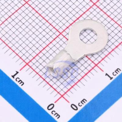 China Copper circular bare terminal 90 degree electrical ring terminals JIDC RNB1.25-3.5L non insulated type for sale
