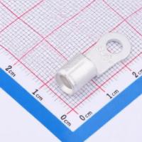 China Durable Copper Electrical Ring Terminal JIDC RNB8-4S Non Insulated Circular Bare Terminal 90 Degree for sale