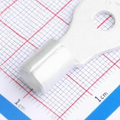 China Electrical Copper Ring Terminal JIDC RNB14-5L Circular Bare Terminal 90 Degree for Wire Cross Section for sale