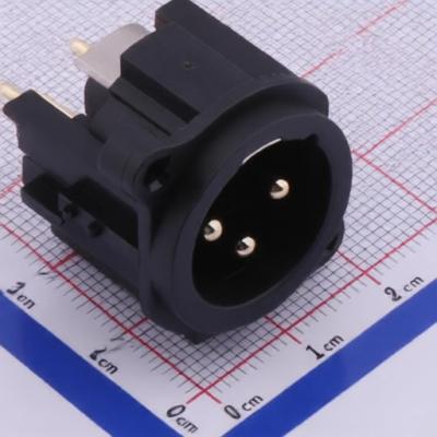 China Electronic product connector JINJIA XLR-25-1 XLR jack rated voltage 50 volts AC and current 6 amperes for sale