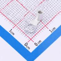 China Non insulated copper ring terminals angled 90 degrees JIDC RNB1.25-3-90D for wire sizes 2.5 to 6 millimeters for sale