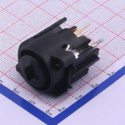 China electronic speaker socket connector JINJIA XLR-11-N3B with rated voltage 50V AC and current up to 7.5A for sale