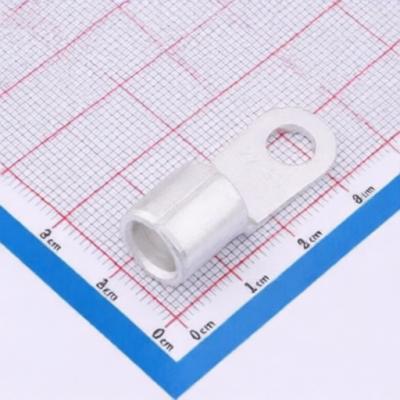China Copper non insulated ring terminal 90 degree circular bare terminal JIDC RNB22-6S electrical connector for sale