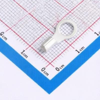 China Copper Non Insulated Ring Terminal Connectors 90 Degree Angle JIDC RNB1.25 5S for Electrical Wiring for sale