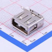 China Jing Extension of the Electronic Co 906 351A1011D10200 USB A F Side Entry Short Body Connector 14mm Width for sale