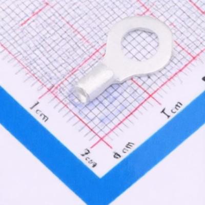China Copper Circular Bare Terminal 90 Degree JIDC RNB1.25-5L Electrical Connector Non Insulated Terminal for sale