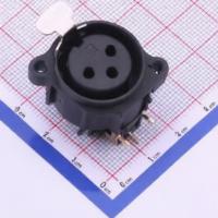 China Electronic Connector JINJIA XLR-04WP-1 XLR Jack with Temperature Range Minus 30 to Plus 80 Degrees for sale
