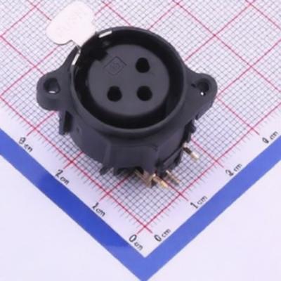 China Electronic Connector JINJIA XLR-04WP-1 XLR Jack with Temperature Range Minus 30 to Plus 80 Degrees for sale