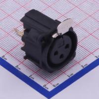 China High Durability JINJIA XLR-04P-3 XLR Jack Connector Rated 50V AC 6A with No Surface Scratches or Rust for sale