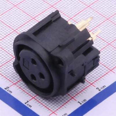 China XLR jack connector JINJIA XLR-04-2 featuring rated electrical characteristics and resistance to corrosion for sale
