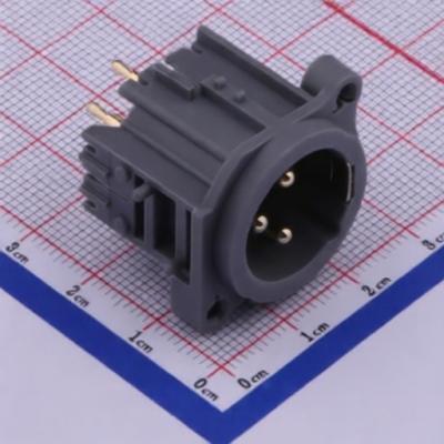 China Professional audio electronic connector JINJIA XLR-25-1-N3GR XLR jack connectivity and durability for sale