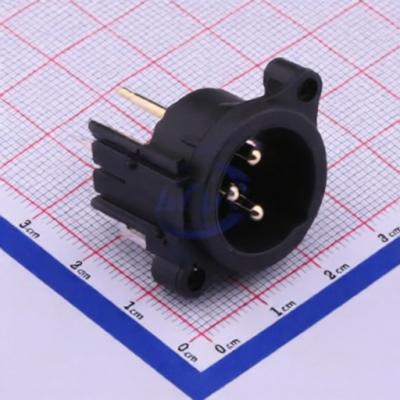 China XLR jack connector JINJIA XLR-14-N3B designed for stable performance in electronic product applications for sale