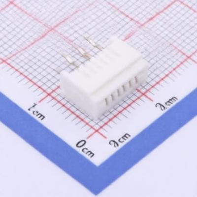 China Compact and secure FFC connector JST 06FE-BT-VK-N featuring UL94V-0 rated white PBT housing material for sale